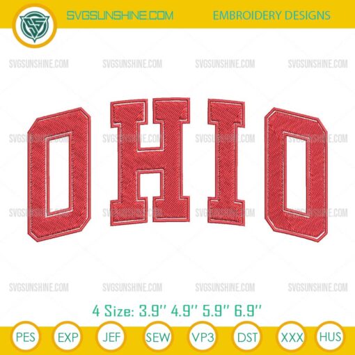 Ohio State Football Embroidery Design, Ohio State Buckeyes Football ...