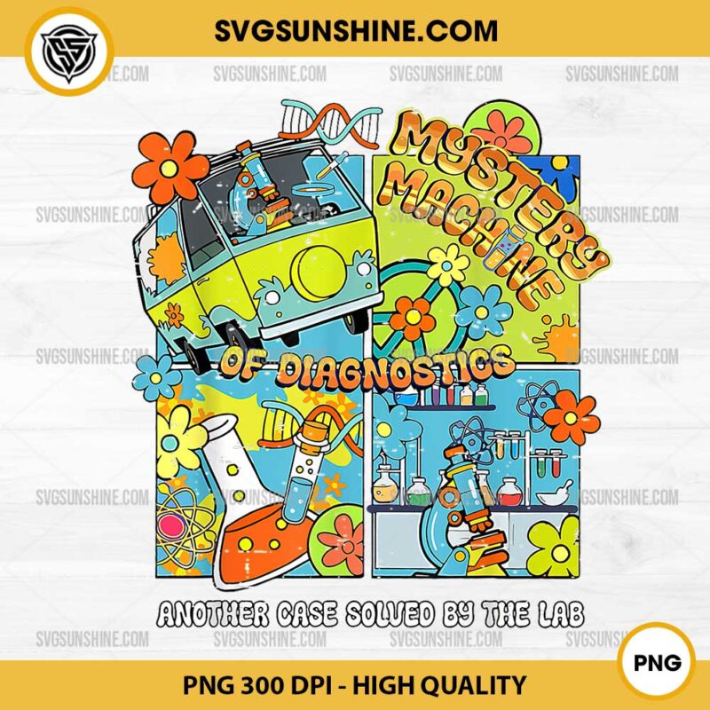 2025 Retro Mystery Machine Of Diagnostics PNG, Cute Bus Lab Week PNG