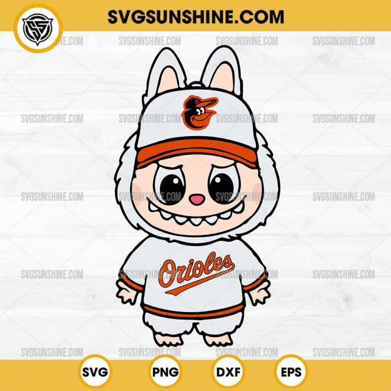 Labubu Baltimore Orioles SVG, Labubu Baseball MLB SVG