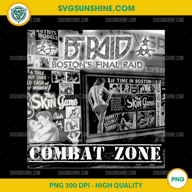 Boston Combat Zone Album PNG File