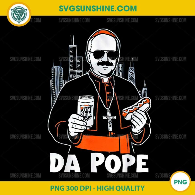 Da Pope From America PNG, Chicago Pope Leo XIV PNG