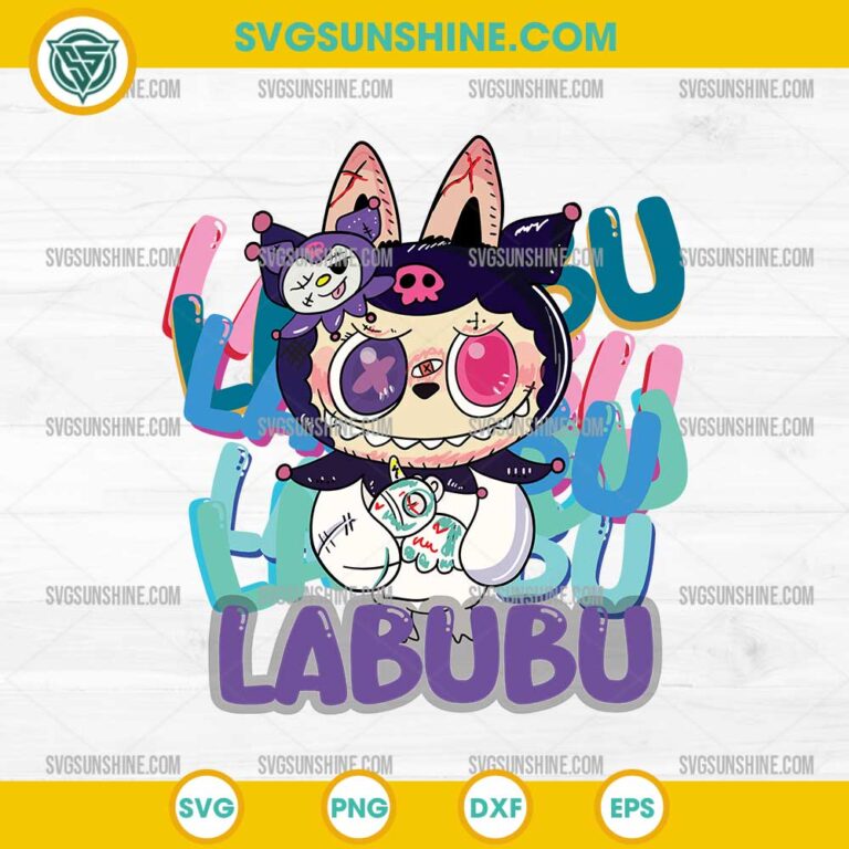 Bundle Labubu Face SVG, Labubu SVG, Labubu The Monster SVG, Cute Labubu SVG