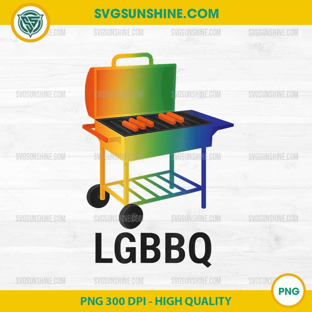 LGBBQ PNG, Funny Pride BBQ PNG, Rainbow Grill LGBTQ PNG