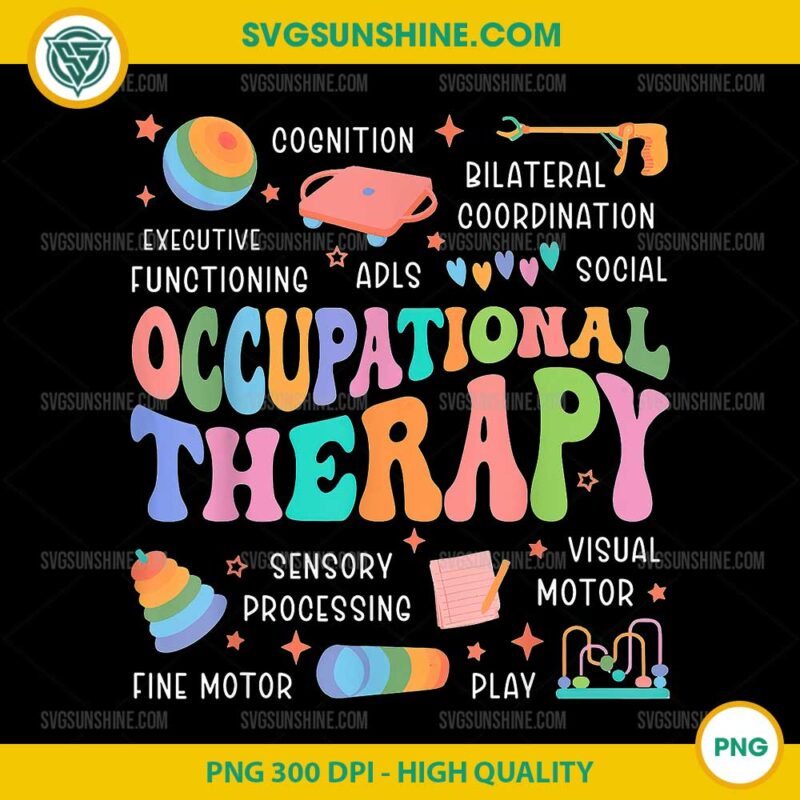 Groovy OT Occupational Therapy PNG