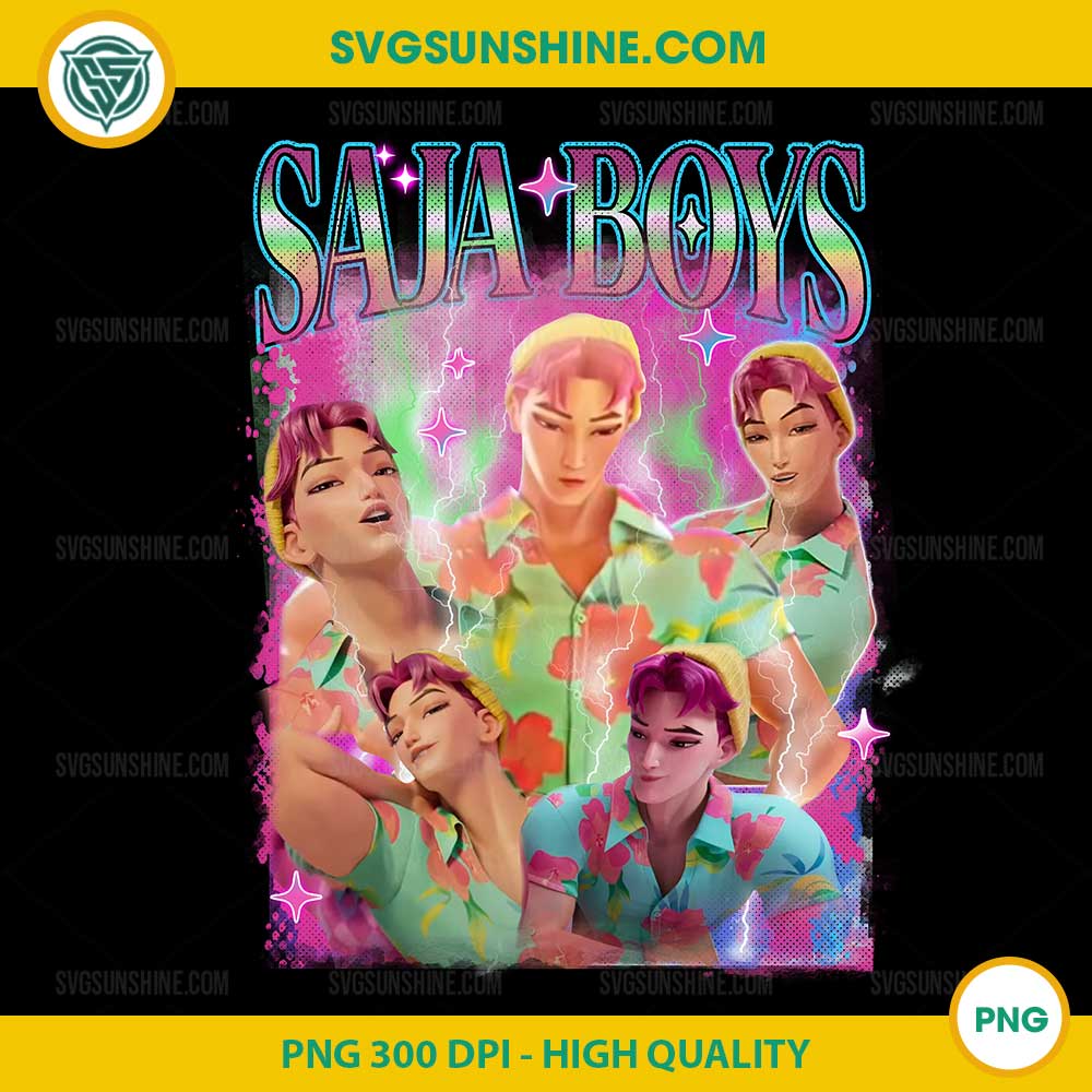 KPop Saja Boys PNG – Saja Boys Retro Anime Style Clipart