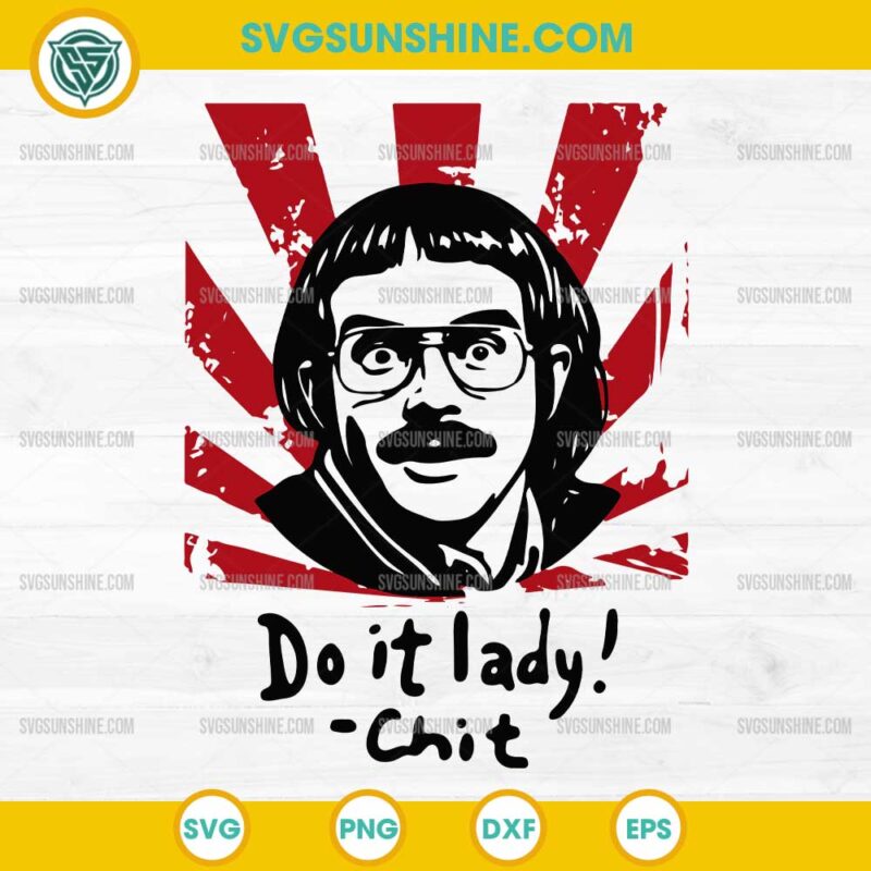Chit Do It Lady Meme SVG – Retro Funny Line Art PNG DXF EPS for Cricut