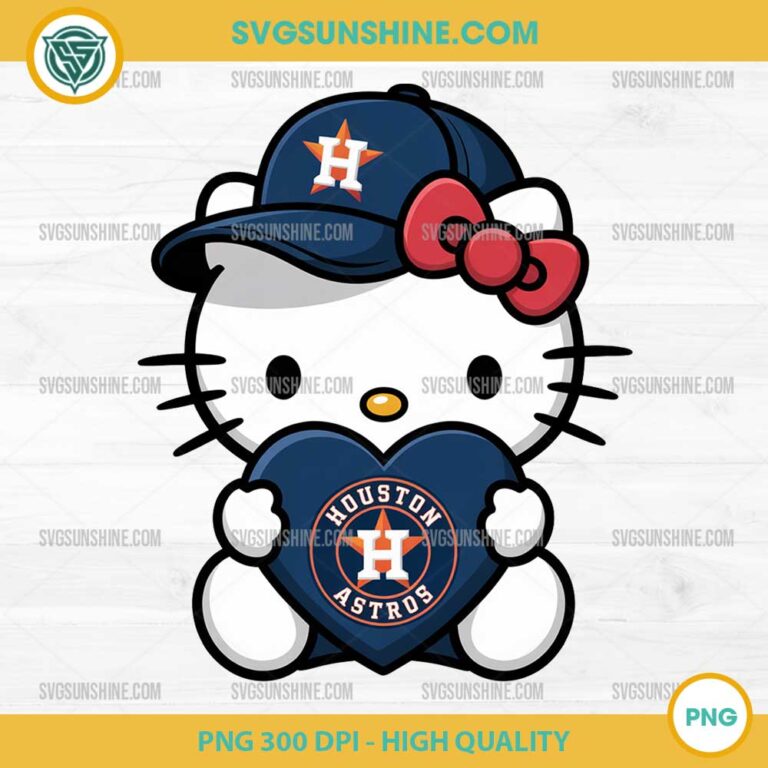 Hello Kitty Houston Astros PNG – Cute Baseball Fan Clipart