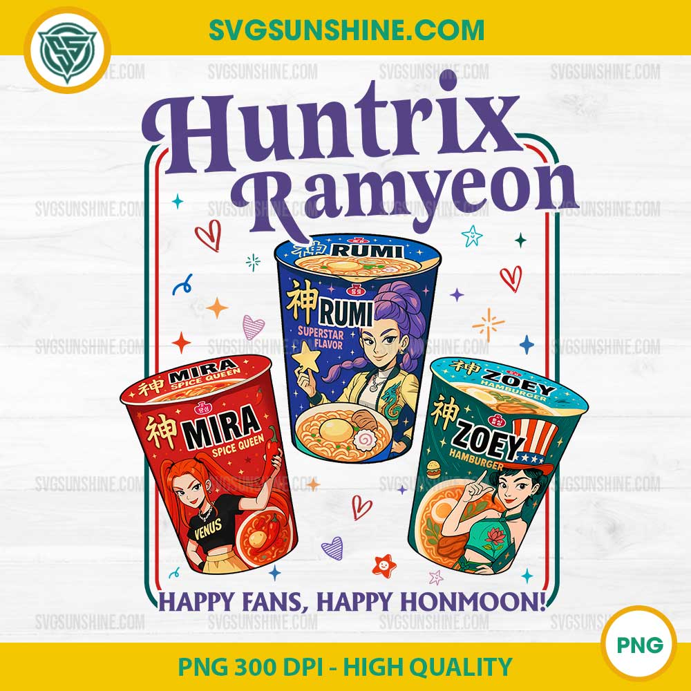 Huntrix Logo PNG – KPop Demon Hunters Symbol Digital Download