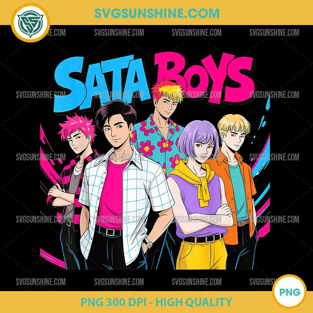 Charming Saja Boys PNG – KPop Demon Hunters Group Art