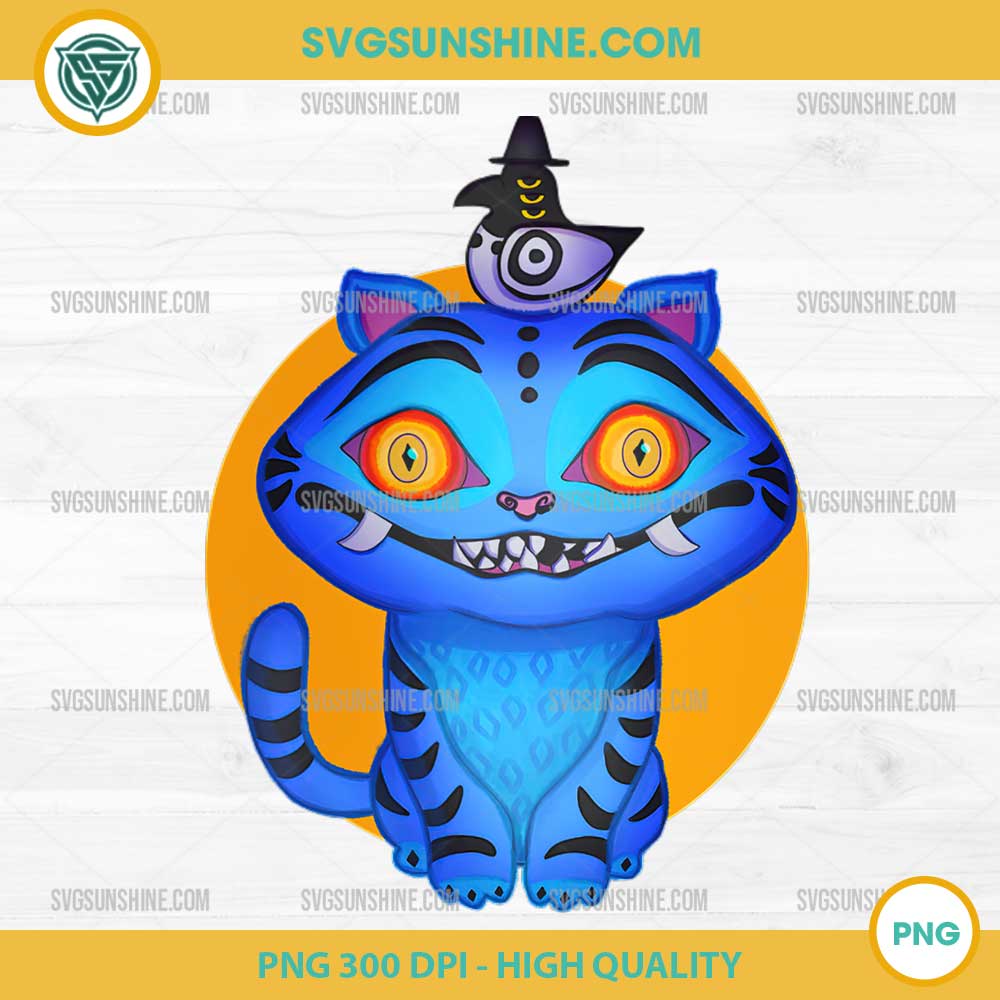 Cute Derpy Tiger PNG – KPop Demon Hunters Blue Cat Character Digital ...