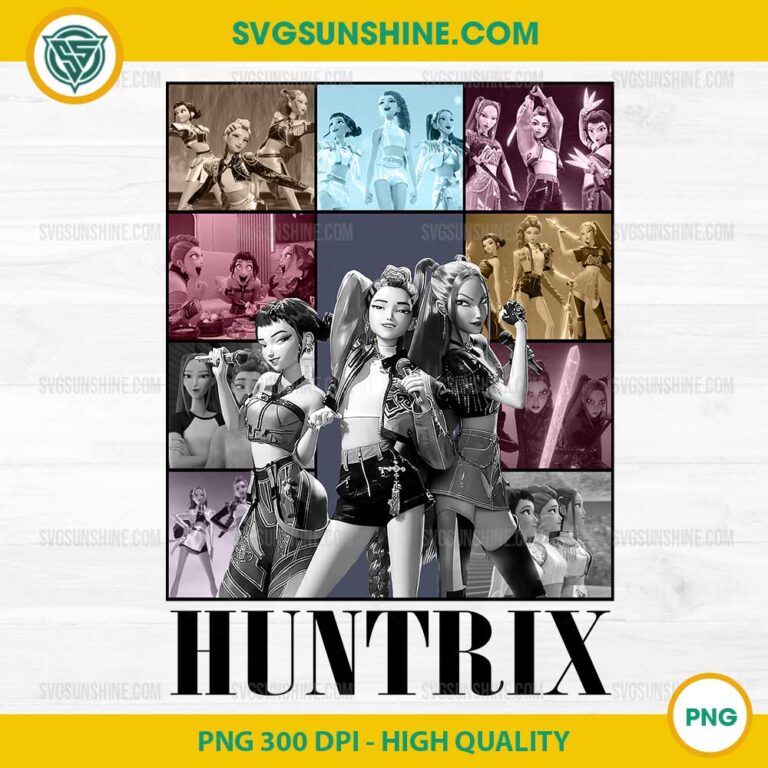 Iconic Huntrix Symbol SVG – KPop Demon Hunters Logo PNG Clipart
