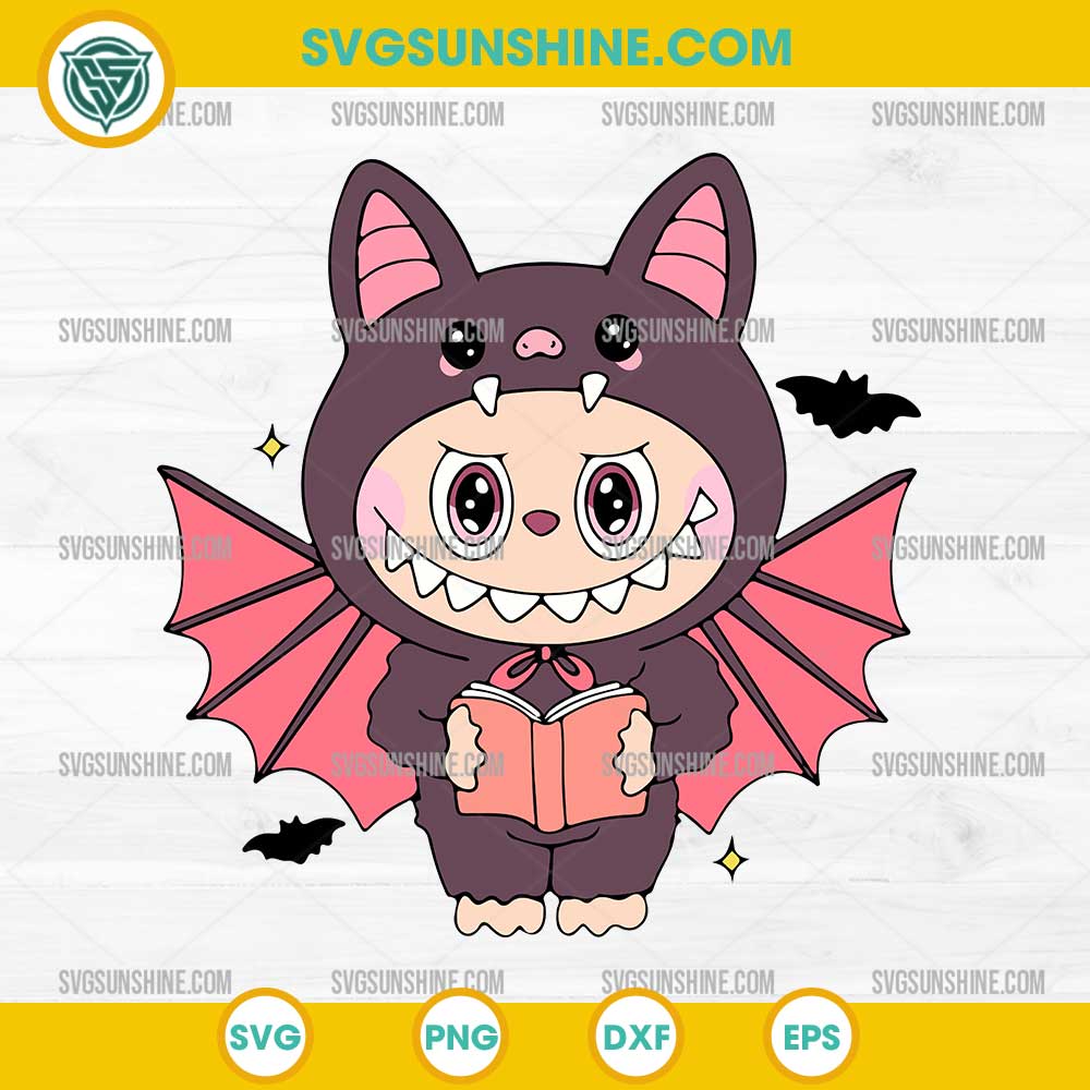 Spooky Labubu Halloween SVG – Cute Ghost Pumpkin Skeleton