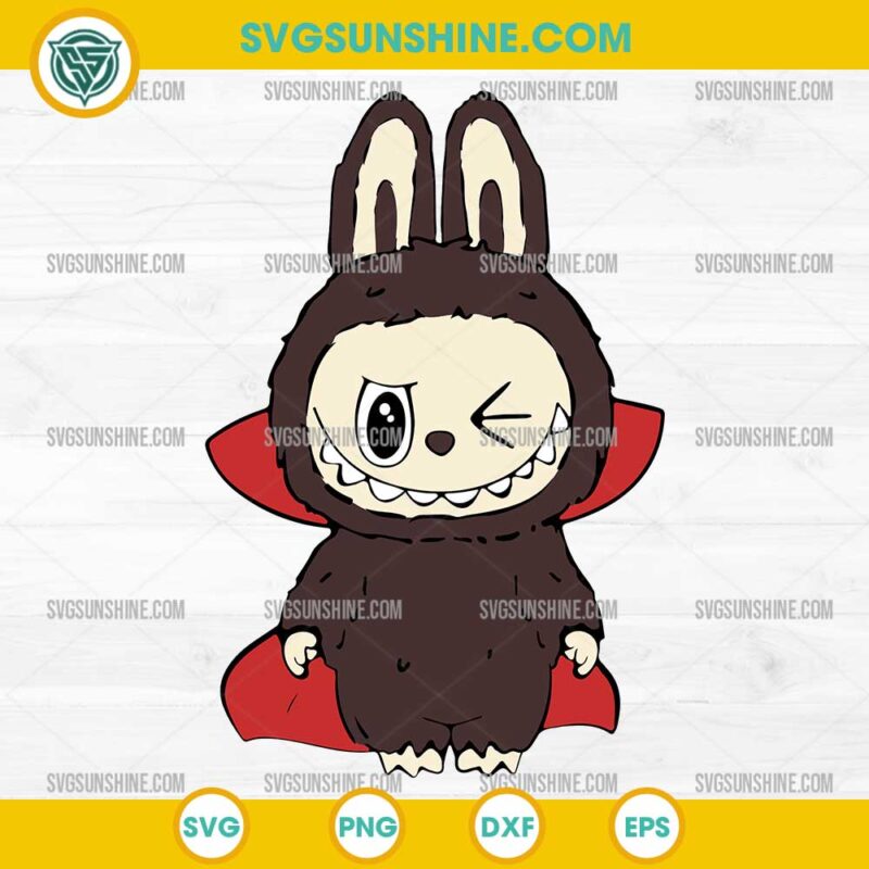 Labubu Dracula Halloween SVG – Cute Vampire Costume Design for Cricut ...