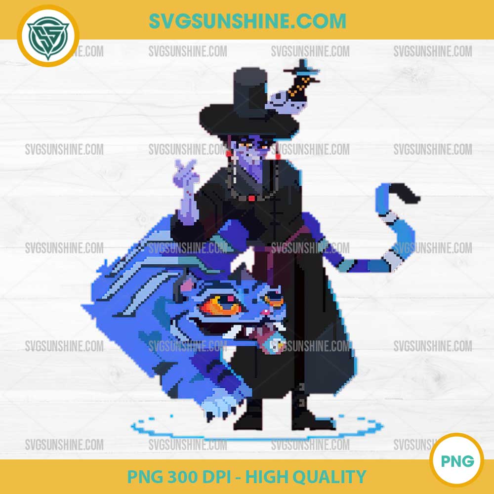 Pixel Art Jinu And Derpy Tiger PNG - KPop Demon Hunters PNG File