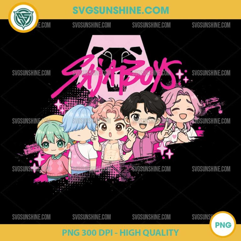 Saja Boys Chibi PNG – KPop Demon Hunters Cute Character Digital Download