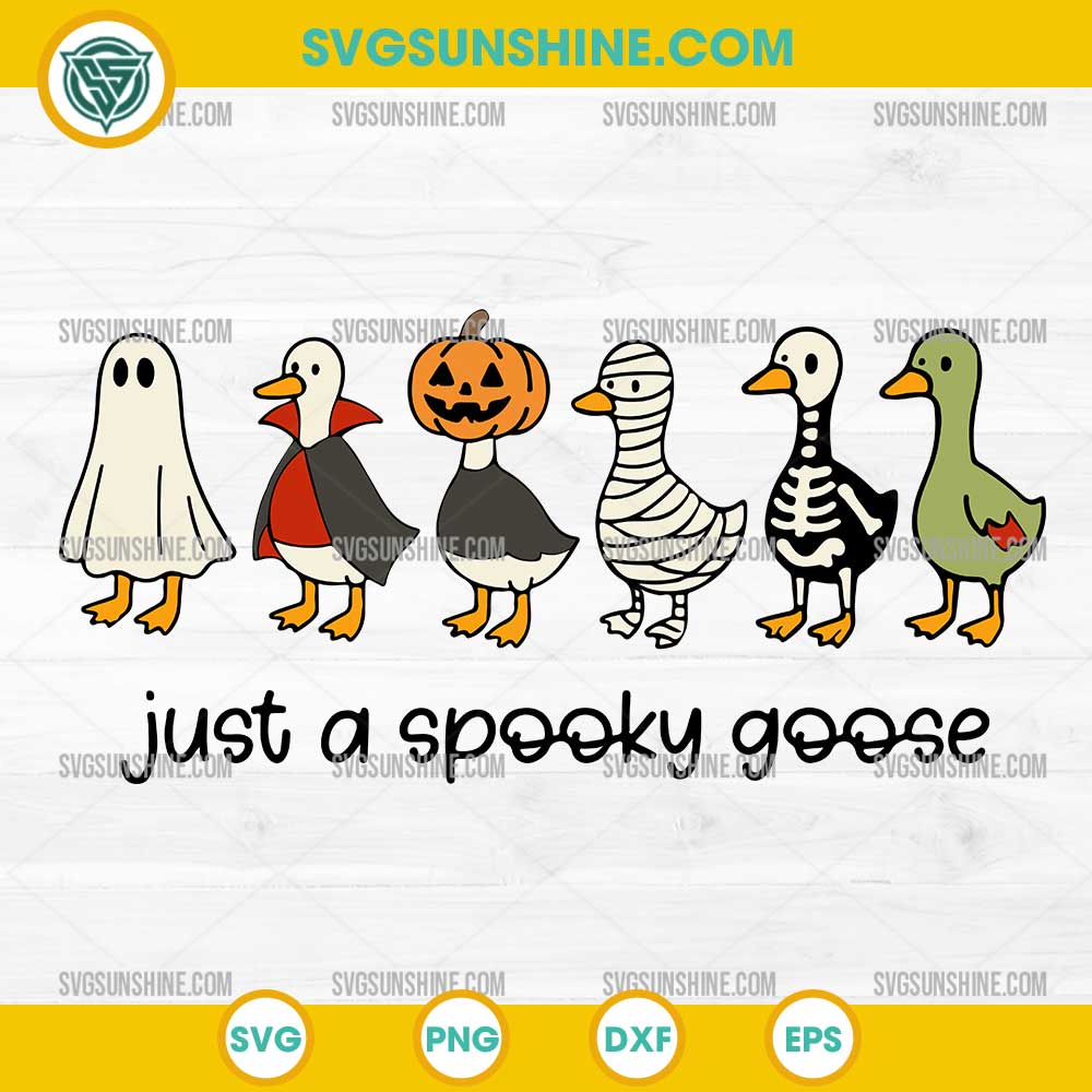 Spooky Halloween Goose SVG – Funny Goose Costume Clipart for Cricut Crafts