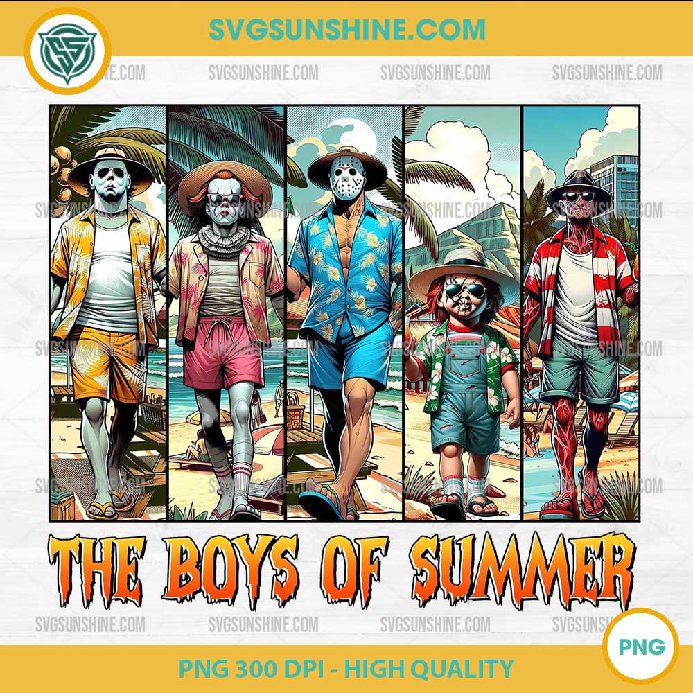 The Boys of Summer PNG – Horror Movie Characters Beach Vacation Clipart ...