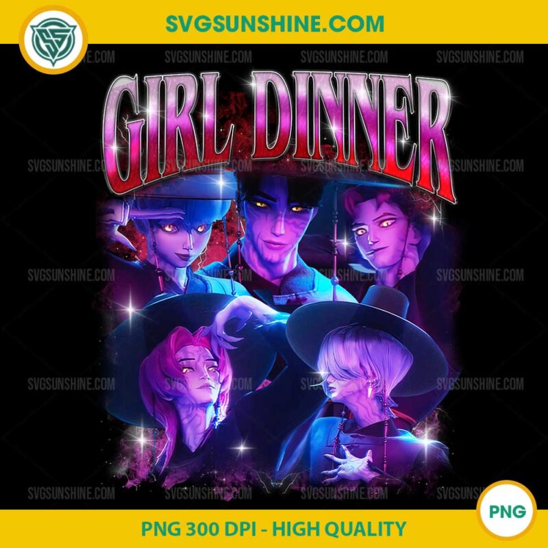 The Saja Boys PNG – Girl Dinner Hunter K-Pop Character Digital Art