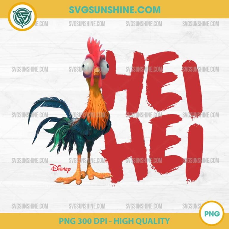 Moana Hei Hei PNG – Funny Rooster PNG Design for Sublimation and Crafts