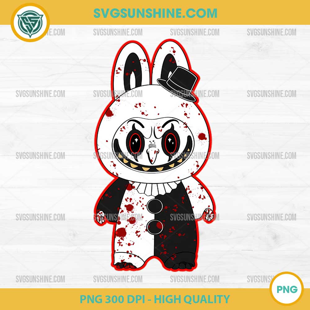 Terrifier Labubu Halloween PNG – Creepy Scary Labubu Clown Horror PNG ...