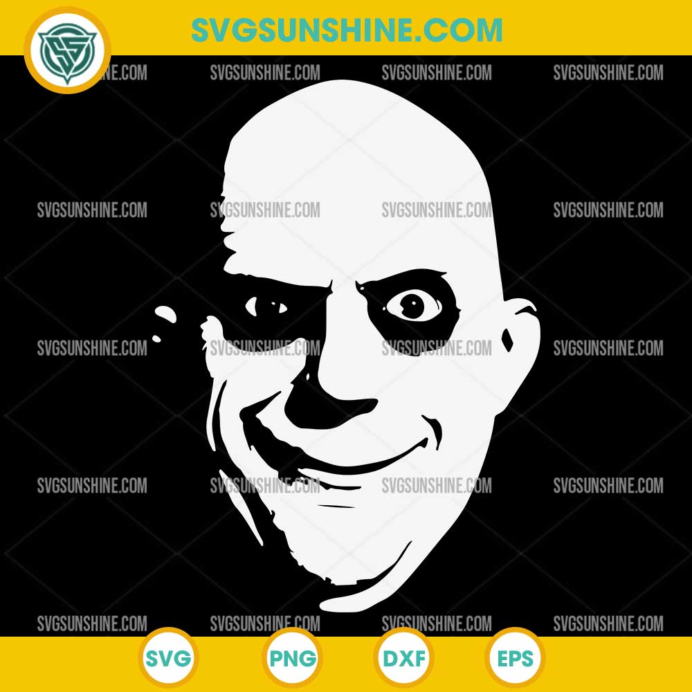 Uncle Fester SVG PNG DXF EPS – Addams Family Wednesday Cricut Design