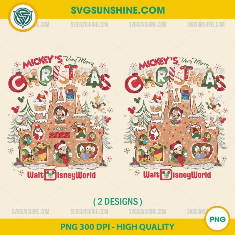 Disney Mickeys Very Merry Christmas PNG – Disney World Gingerbread ...