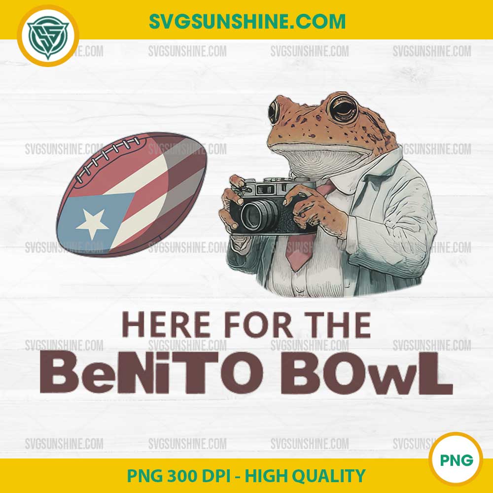 Bad Bunny Puerto Rican Football Frog PNG | Benito Bowl Photographer ...