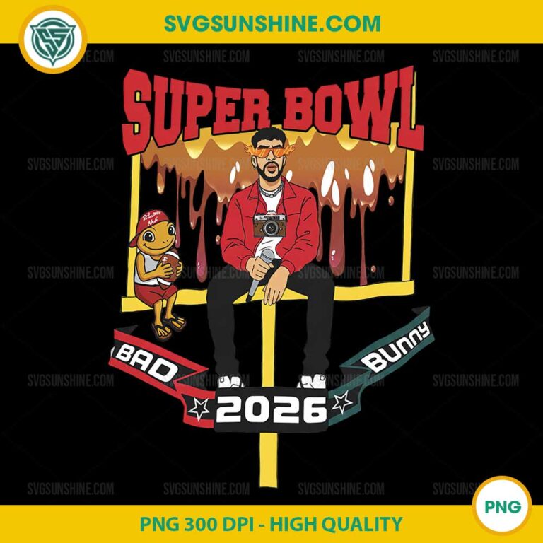 Bad Bunny x Super Bowl 2026 PNG | NFL Bad Bunny Super Bowl Digital Art ...