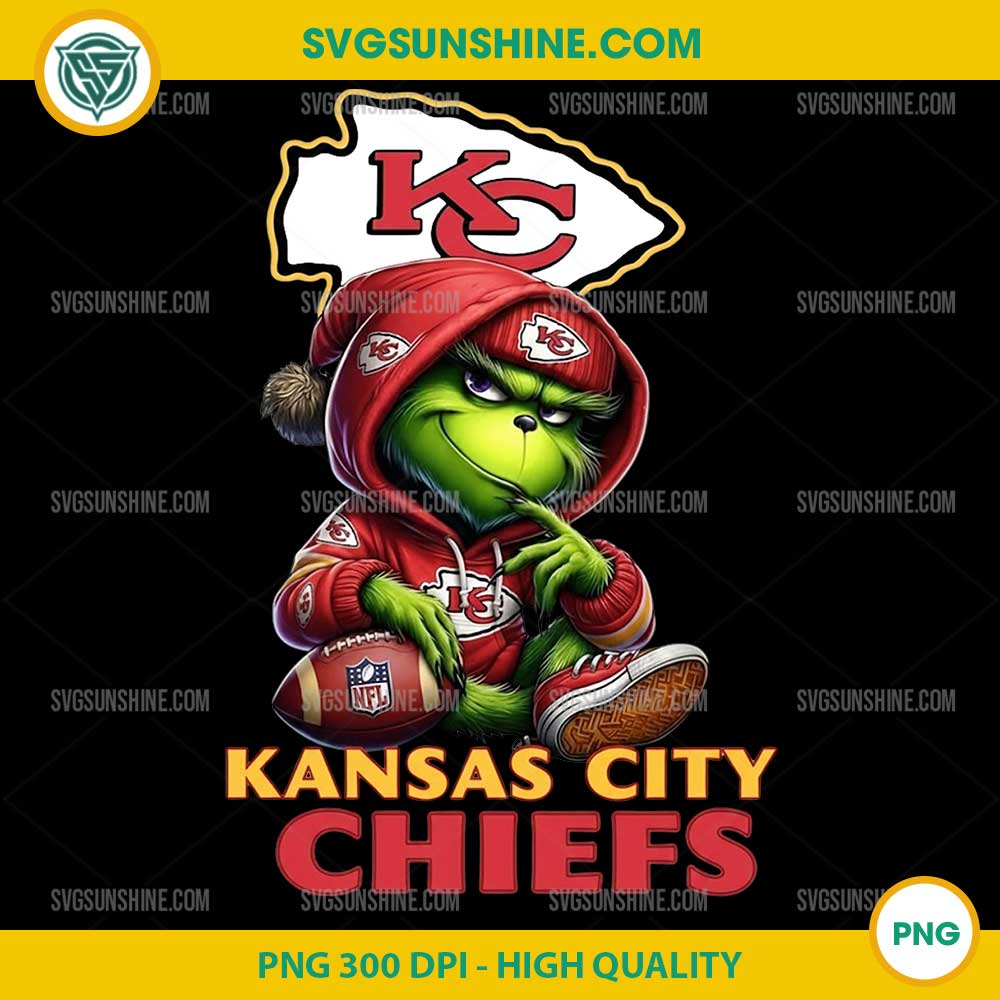 Kansas City Chiefs Grinch PNG | Funny Football Fan PNG | KC Chiefs ...
