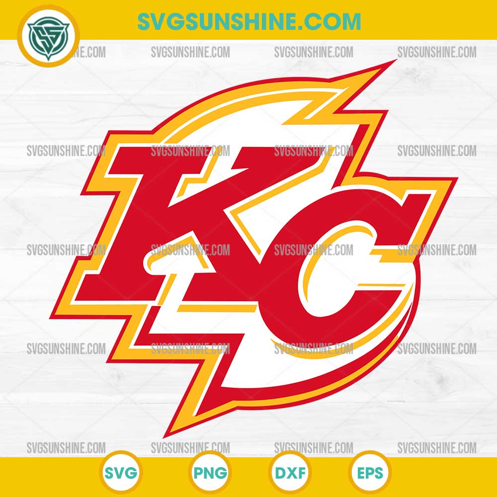 Kansas City Chiefs Logo SVG | KC Football Fan SVG | Red and Gold Team ...