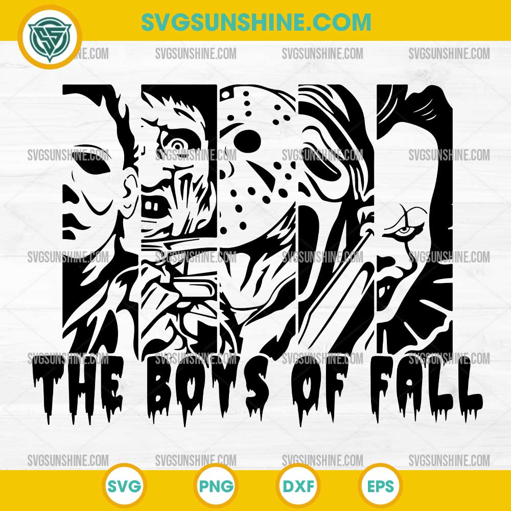 The Boys of Fall SVG | Horror Movie Characters SVG | Halloween Slasher ...