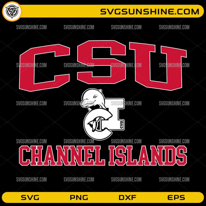 CSU Channel Islands SVG PNG DXF EPS, CSU Dolphins Logo Design for ...