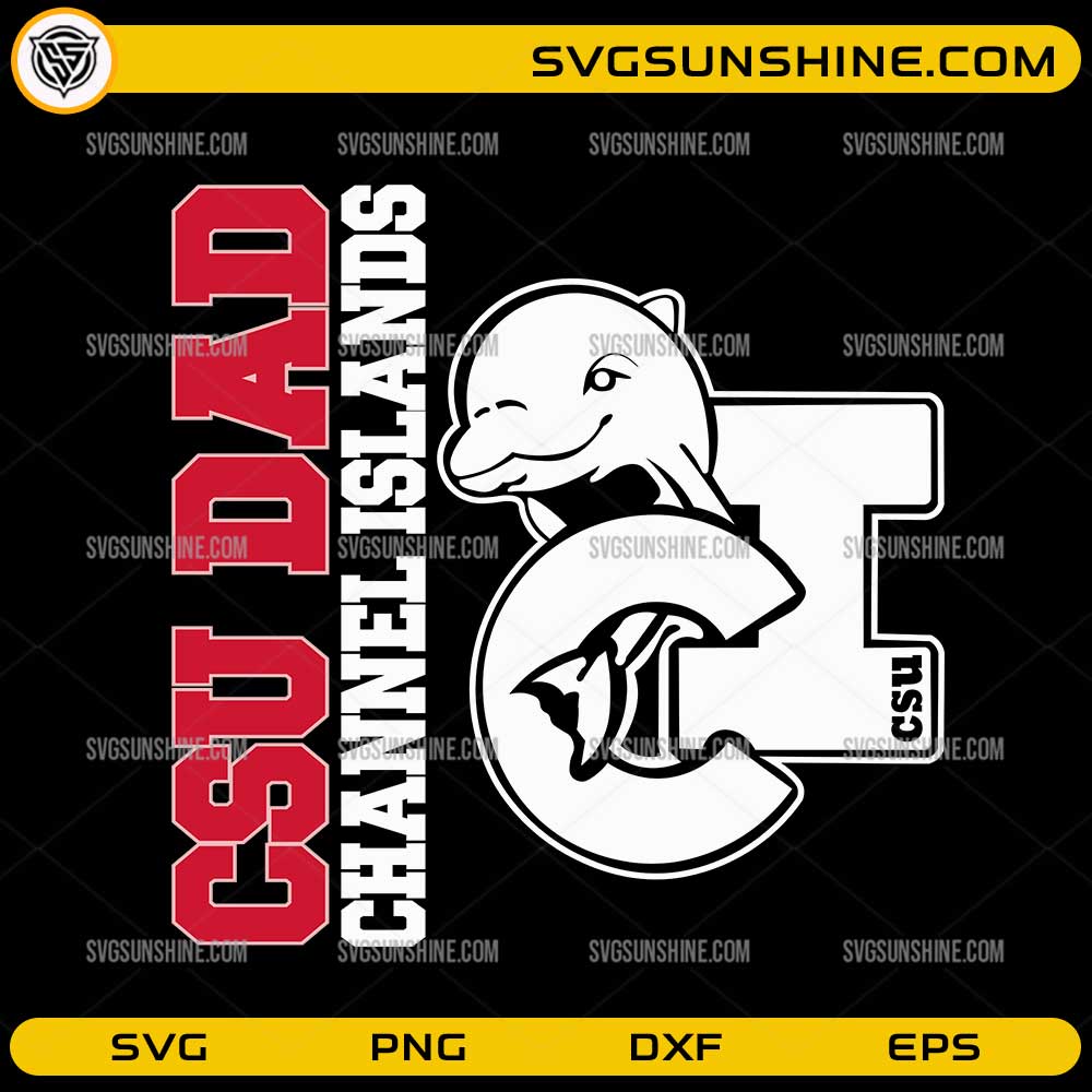 CSU Dad Channel Islands SVG PNG DXF EPS, CSU Dolphins Logo Design for ...