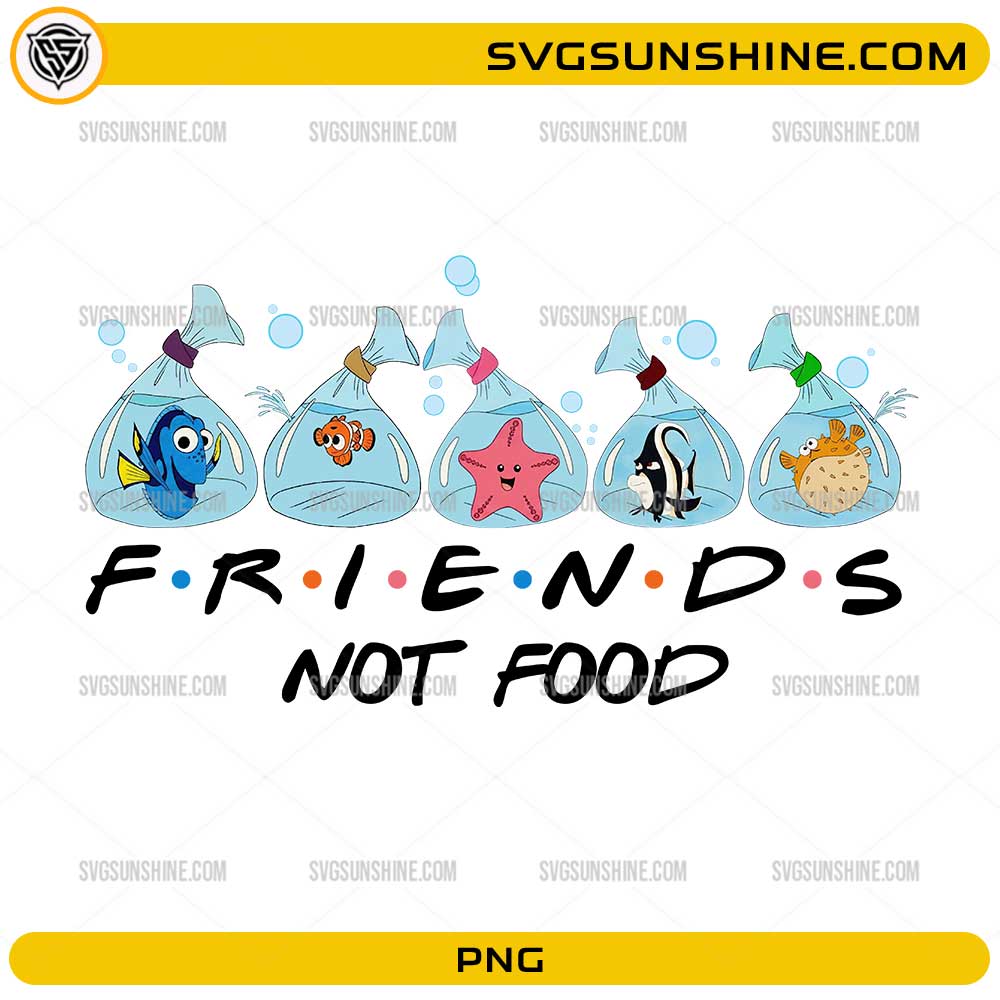 Finding Nemo Friends Not Food PNG, Finding Nemo PNG File