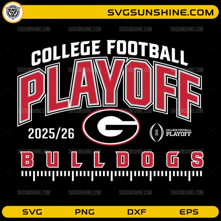 Georgia Bulldogs College Football Playoff 2025 26 SVG | Georgia ...