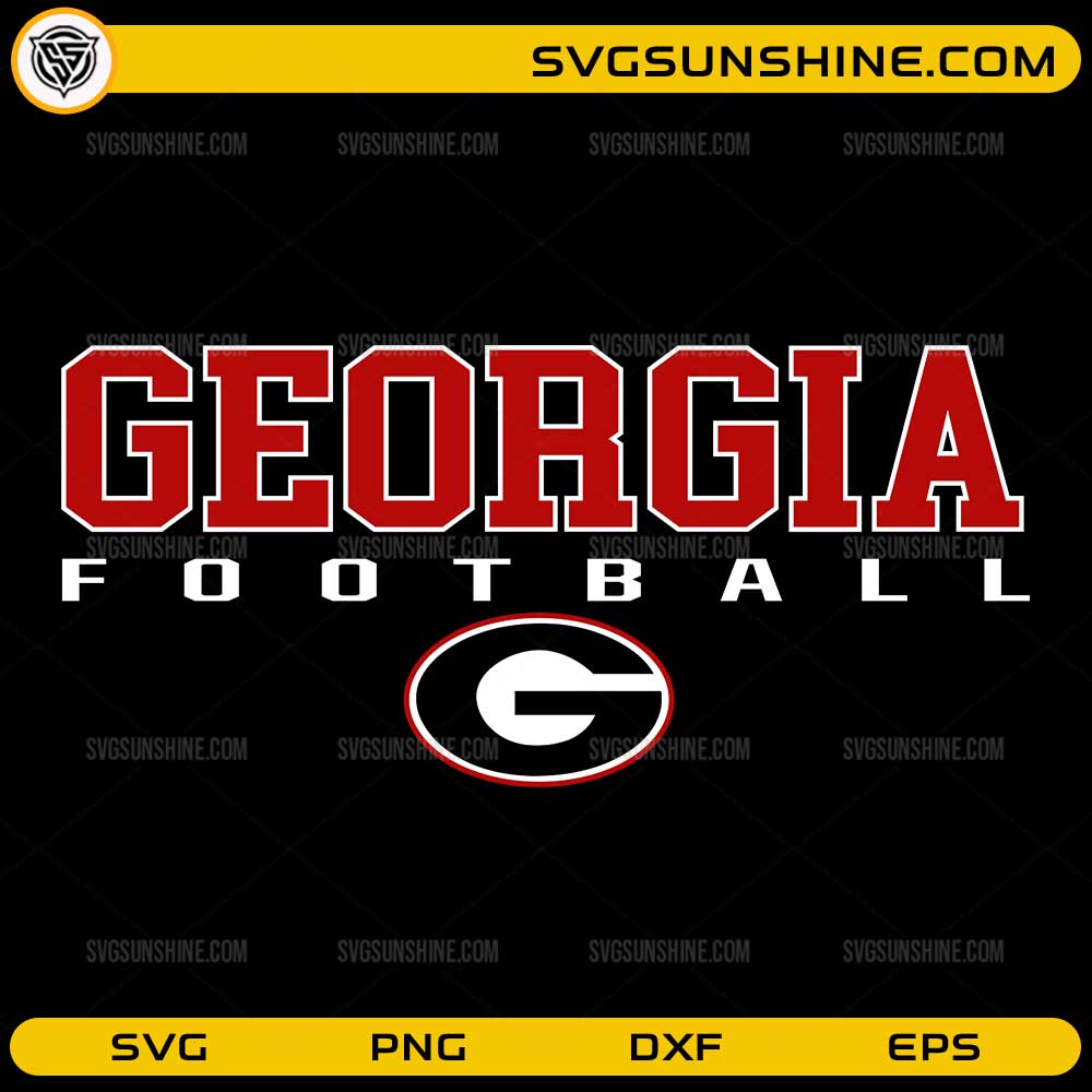 Georgia Bulldogs Football SVG | Georgia Football Logo SVG PNG Design