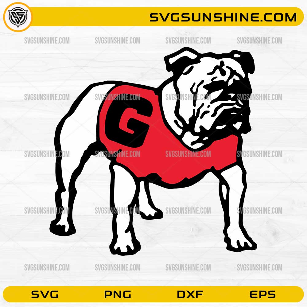 Georgia Bulldogs Logo SVG | Georgia Bulldog Mascot SVG PNG Design
