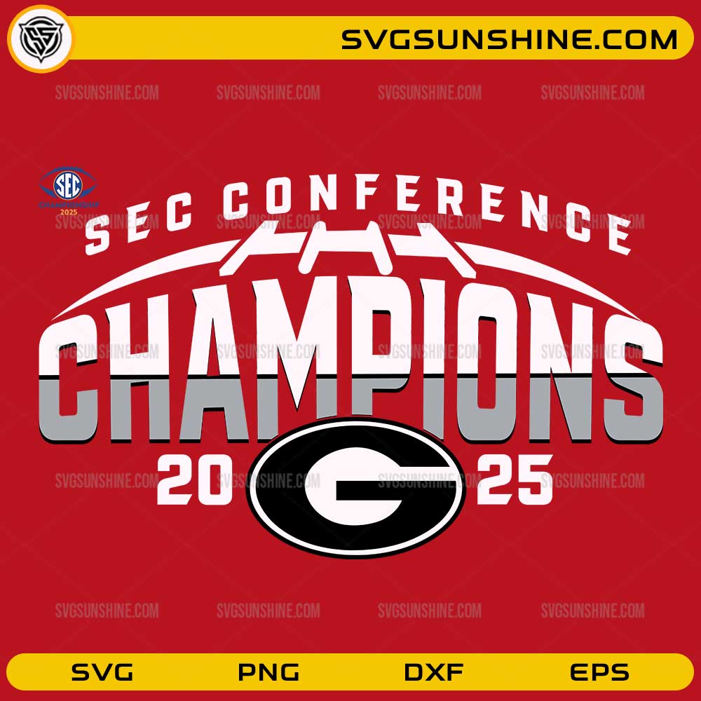 Georgia Bulldogs SEC Conference Champions 2025 SVG | Georgia Bulldogs ...