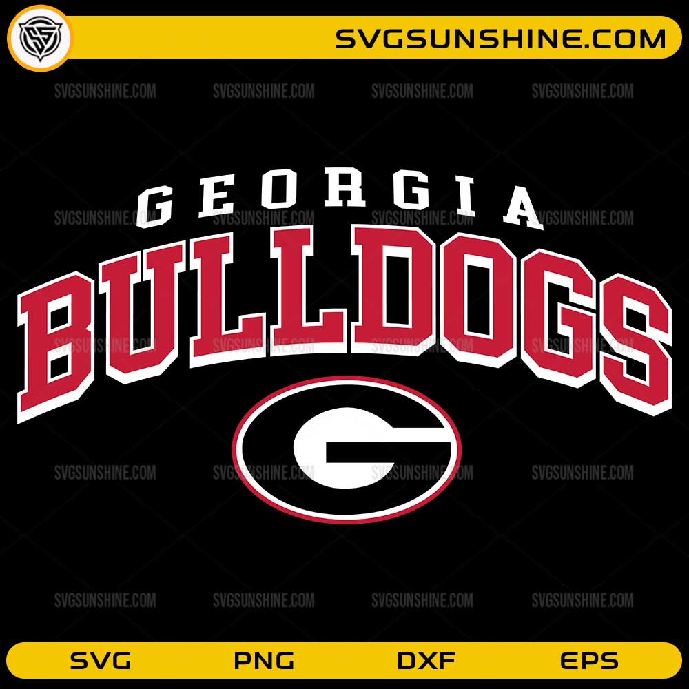 Georgia Bulldogs SVG PNG | Classic Georgia Bulldogs Logo SVG Design