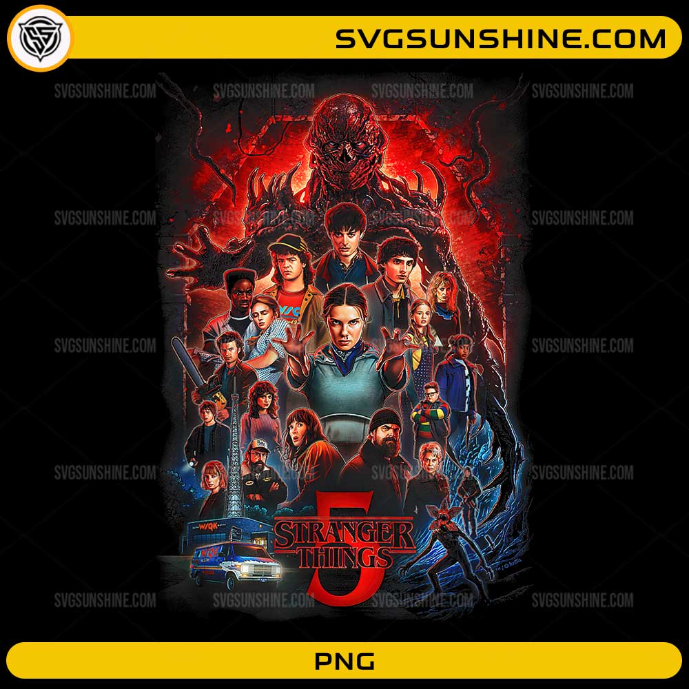 Stranger Things Season 5 Poster PNG | High-Resolution Digital Artwork