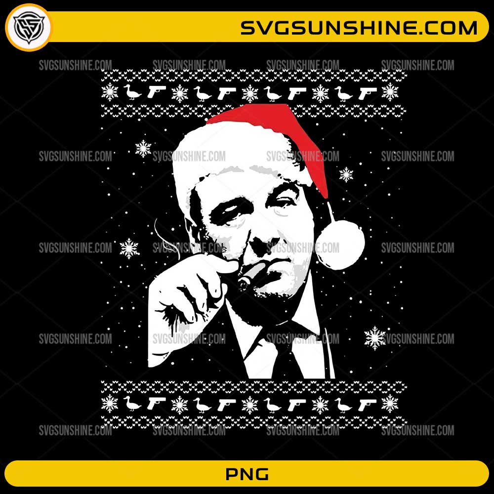 Tony Soprano Christmas PNG | Sopranos Ugly Christmas Sweater PNG Design