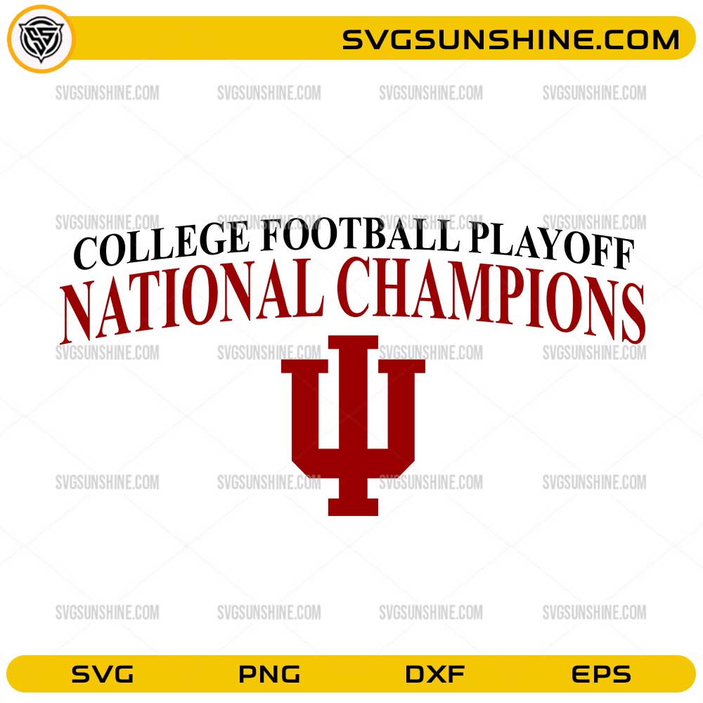 College Football Playoff National Champions SVG | Indiana Hoosiers CFP ...