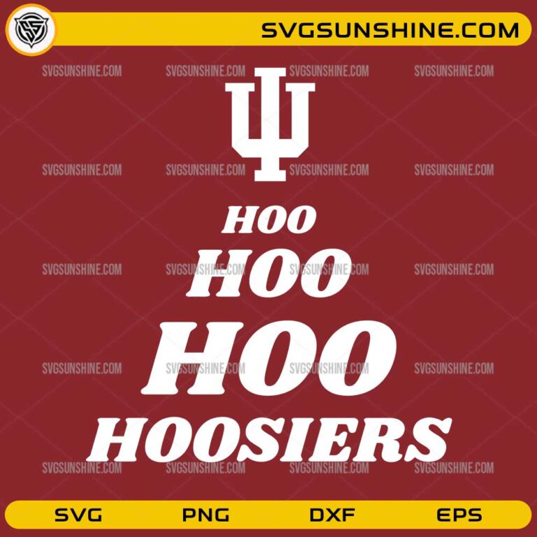 Hoo Hoo Hoo Indiana Hoosiers SVG – IU Logo Hoo Hoo Hoo Hoosiers Cut File