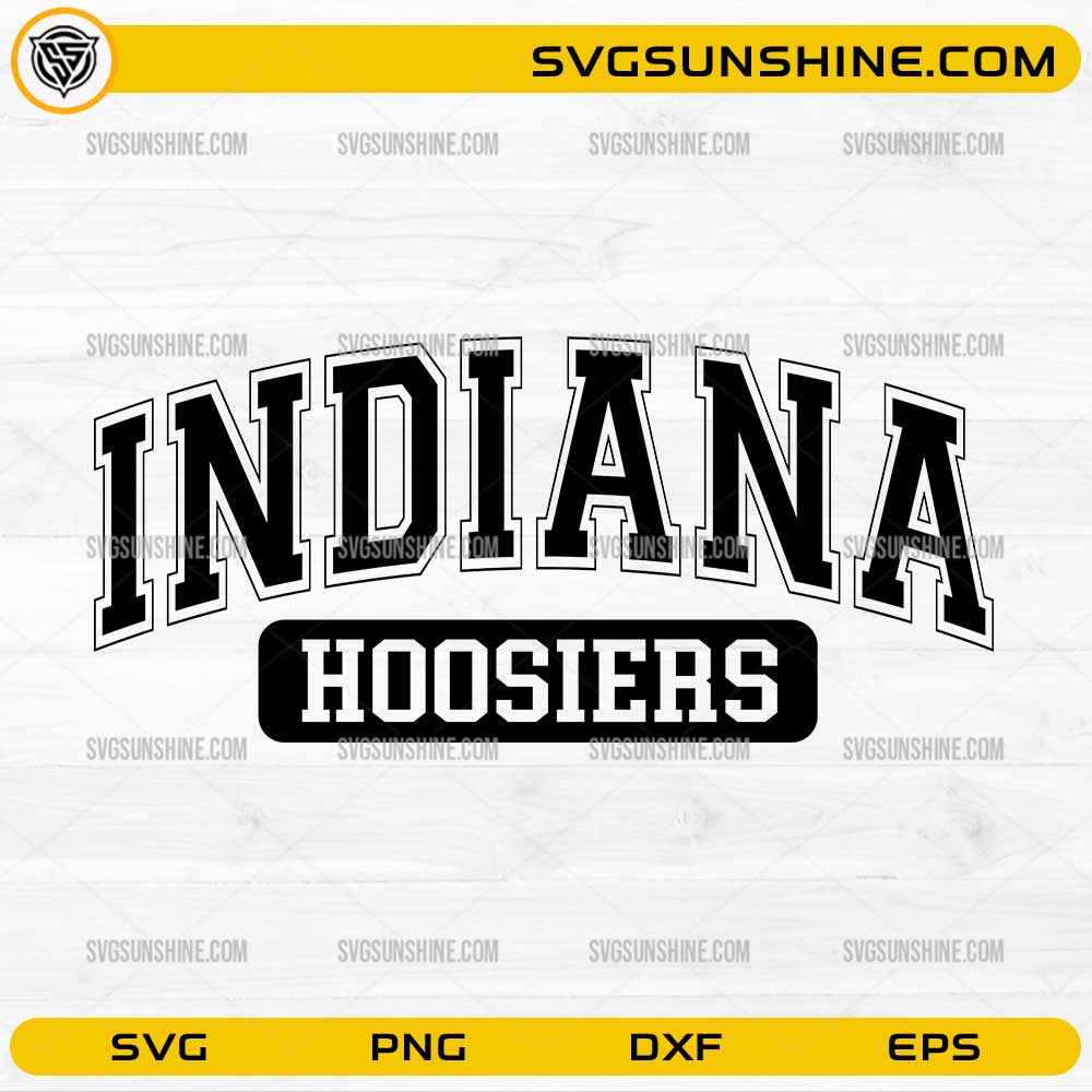 Indiana Hoosiers SVG – Varsity Indiana Hoosiers Cut File PNG DXF EPS