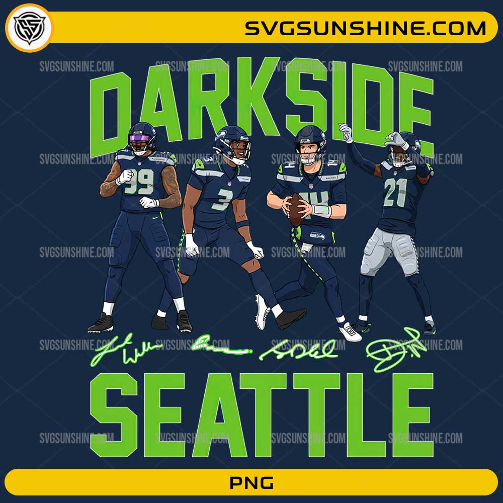 Dark Side Seattle PNG | Seattle Football Defense Squad Digital Art