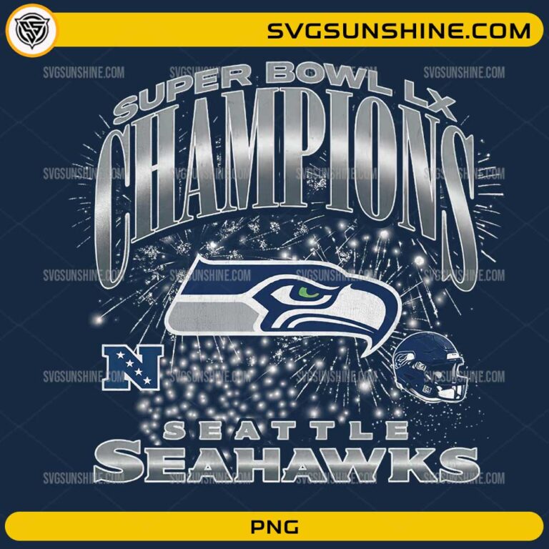 Seattle Seahawks Super Bowl LX Champions Fireworks PNG | Football ...