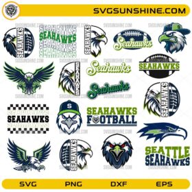 Seattle Seahawks SVG Bundle | Seattle Seahawks Football Logo & Mascot ...