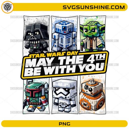 May The 4th Be With You PNG – Cute Star Wars Chibi Characte