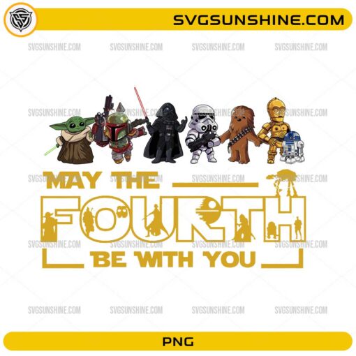 May The Fourth Be With You Cute Star Wars Characters PNG